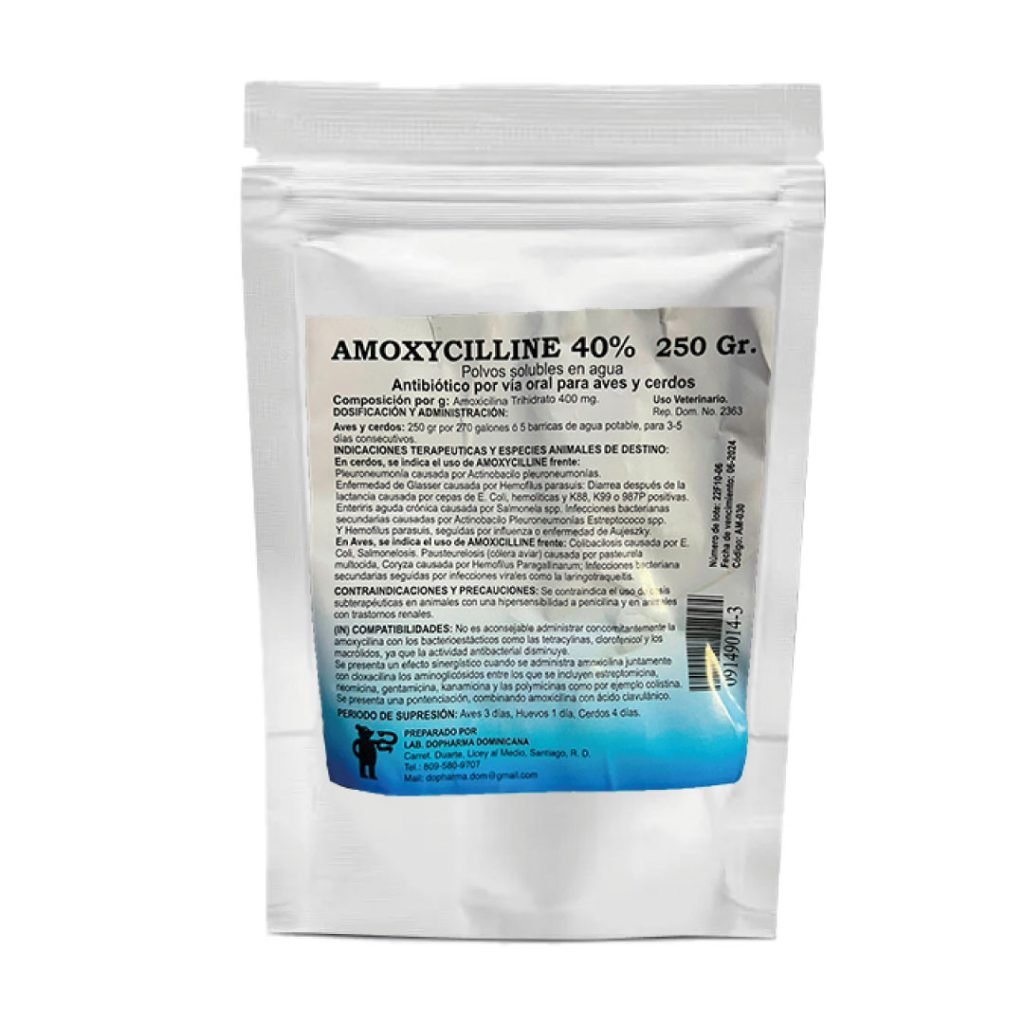 Amoxycilline 40% wsp (amoxicilina). – Dopharma Dominicana